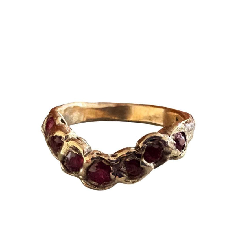 #20. Arc Ring – Ruby Edition | Handmade 9ct Gold Ruby Ring by ...
