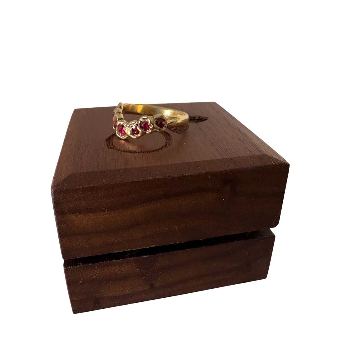 #20. Arc Ring – Ruby Edition | Handmade 9ct Gold Ruby Ring by ...