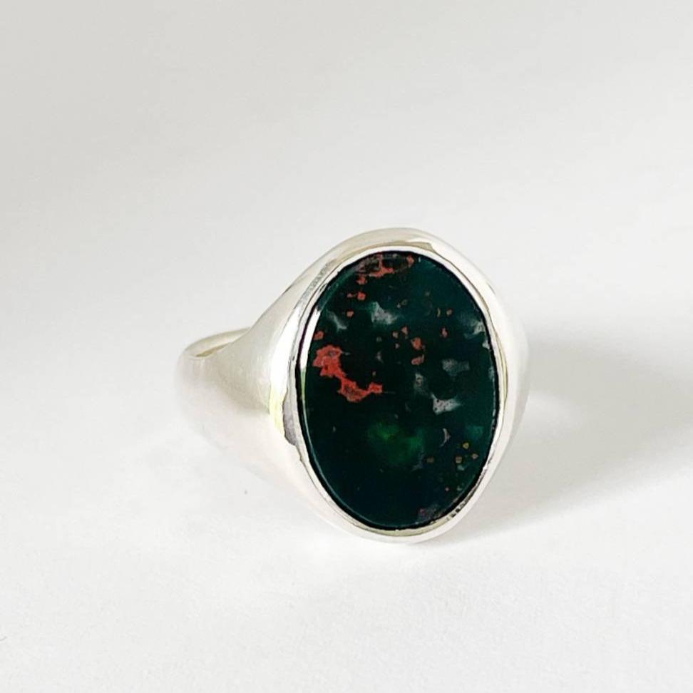 Bloodstone Signet Ring – HerbertandWilks Jewellery