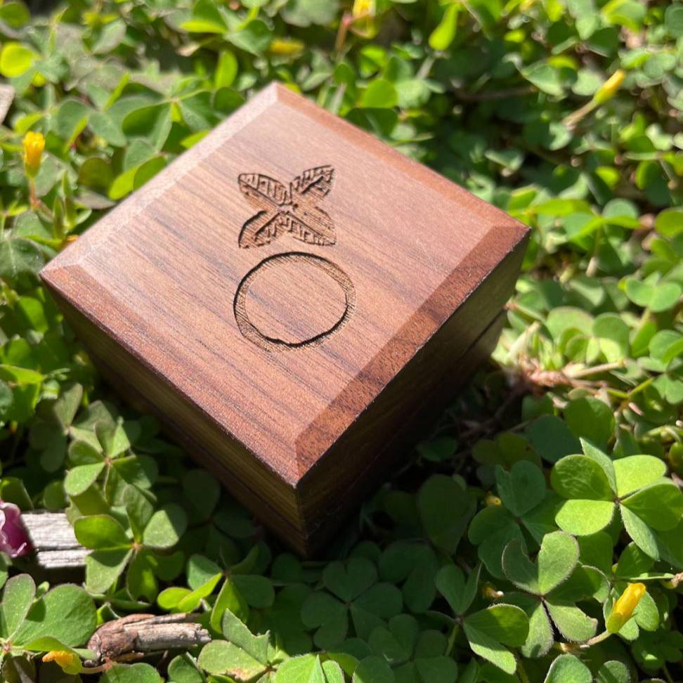 Handcrafted Walnut Ring Box - Single Ring – Sustainable NZ Jewellery ...