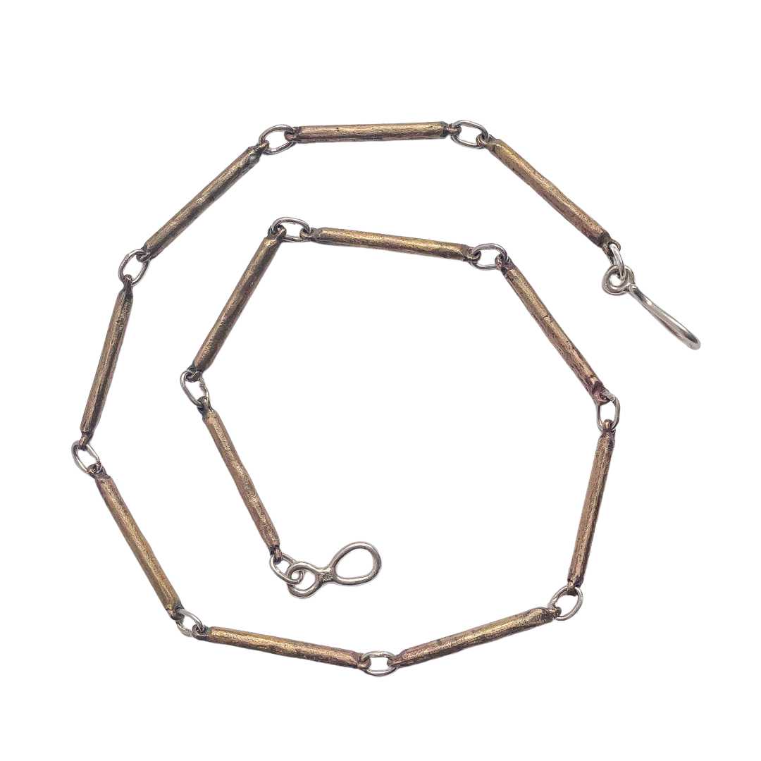 Bronze Line Chain Necklace | Sculptural Bronze NZ Jewellery ...